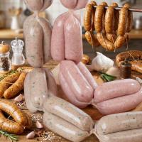 China Edible Collagen Sausage Casings 22mm Food Grade HALAL Certified Uniform Size Tender Taste Smoked Sausage for sale