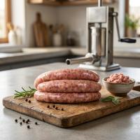 China Edible Collagen Sausage Casings 26mm Food Grade HALAL Certified Uniform Size Tender Taste Smoked Sausage for sale