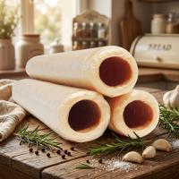 China Edible Collagen Sausage Casings 28mm Food Grade HALAL Certified Uniform Size Tender Taste Grilled Sausage for sale