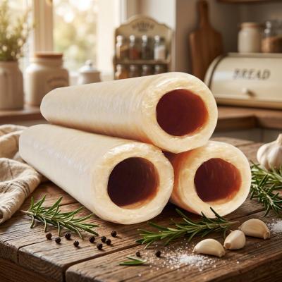 China Edible Collagen Sausage Casings 32mm Food Grade HALAL Certified Uniform Size Tender Taste Fresh Sausage for sale