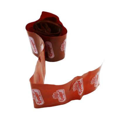 China Soft Temper Customized Printed High Barrier Plastic Sausage Casings 40-160um Thickness with 15% Increased Filling Capacity for sale