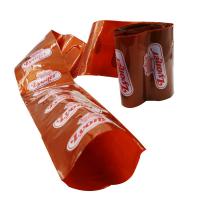 China Big Size Logo Printed Soft Temper Disposable Sausage Casings for Custom Branding for sale