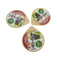 China Kingred Alloy 8011 95mm Die Cut Aluminum Foil Lids for Spicy Sauce 10 Color Printing for sale