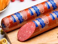 China High Shrinkage PVDC Plastic Sausage Casings 100mm Caliber Custom Logo Printing for sale