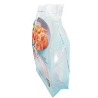 China 500g Eight-Side Sealing Resealable Nylon Doypack Bags with Heat Seal for Frozen Prawns Packaging for sale