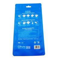 China BOPP VMPET Mask Zipper Standing Pouch 200mm x 150mm High Barrier Moisture Proof Packaging for sale