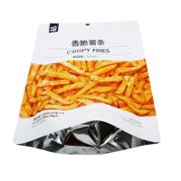 China Nitrogen Filled Food Packaging Bags 15g Stand Up Pouch with Zipper for Crispy Fries and Snacks for sale