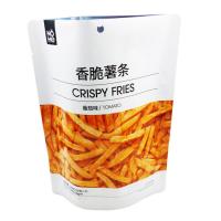 China Nitrogen Filled Food Packaging Bags 15g Stand Up Pouch with Zipper for Crispy Fries and Snacks for sale