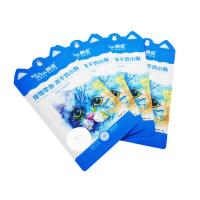 China Cartoon Design 20cm x 12cm Stand-Up Pet Food Pouches with Window - 15g Volume, Custom Printing Available for sale