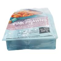 China 500g Eight-Side Sealing Resealable Nylon Doypack Bags with Heat Seal for Frozen Prawns Packaging for sale
