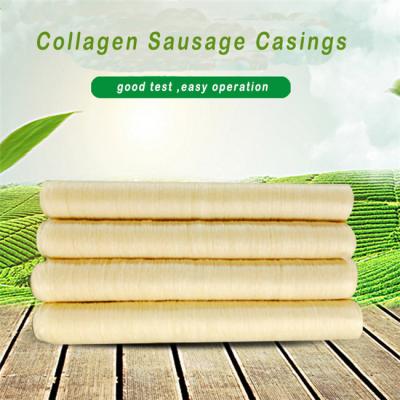 China Food Grade Natural Edible Collagen Sausage Casings 15-30mm for Fried Sausages with HALAL Certification for sale