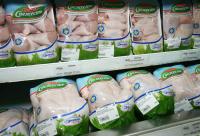 China Custom Logo High Durability Heat Shrink Bags Freeze Resistant for Chicken -40°C 55um for sale