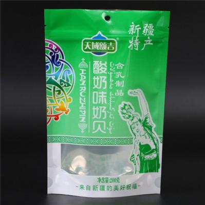 China Food Grade High Barrier Self Seal Stand Up Pouch Bags with Window - 50-140um Thickness, 100-1200mm Width Range for sale