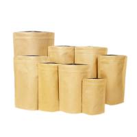 China Doy Pack Waterproof Kraft Paper Stand Up Ziplock Pouch - 50-140um Thickness, 100-1200mm Width Custom Sizes for sale