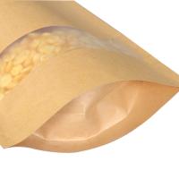 China Doy Pack Waterproof Kraft Paper Stand Up Ziplock Pouch - 50-140um Thickness, 100-1200mm Width Custom Sizes for sale