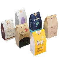 China Custom Printed Kraft Paper Bread Bags 50-140μm Thickness 100-1200mm Width OEM Packaging for sale