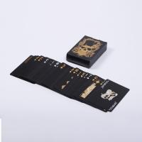 China Personalised Black PVC Playing Cards Custom Printing for sale