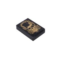 China Black PVC Plastic Poker Cards Hot Gold And Silver Stamped for sale
