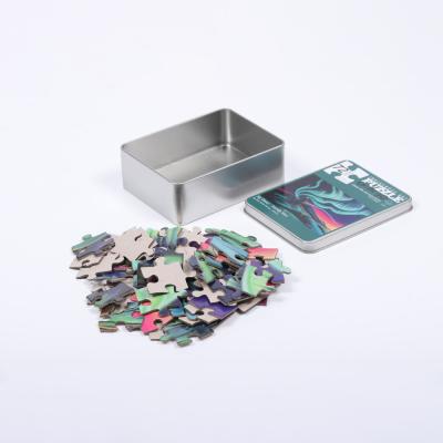 China Unique Custom Printed Puzzles Jigsaw 500pcs Animal Christmas Theme for sale