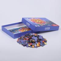 China Personalized Rectangular Christmas Puzzles 500 Pieces Full Color Printing for sale