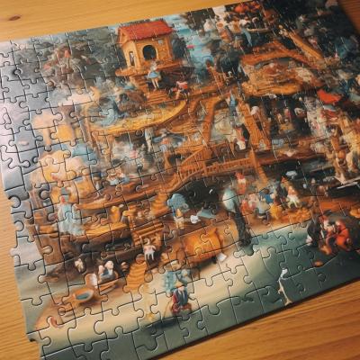 China Colorful Jigsaw Puzzle Set Enhancing Problem Solving Skills Pieces Safe Education Toy for sale