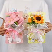 China Digital Printing Creative Flower Greeting Cards Blank Inside For Personal Messages Paper Features Printing for sale