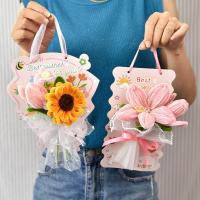 China Digital Printing Creative Flower Greeting Cards Blank Inside For Personal Messages Paper Features Printing for sale