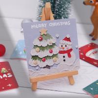 China Digital Printing Unique Greeting Creative Family Christmas Cards for sale