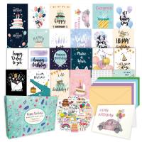 China Colorful 5x7 Assorted Creative Greeting Note Card With Envelope 15 Pack for sale