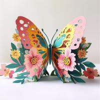 China 3D Birthday Cake Shaped Exquisite Various Designs for Modern Creative Greeting Cards Creative and Modern for sale