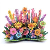 China 3D Birthday Cake Shaped Exquisite Various Designs for Modern Creative Greeting Cards Creative and Modern for sale