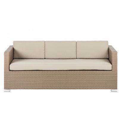 China Modern PE rattan sofa set outdoor comfortable sofa set grey rattan outdoor wicker furniture for sale