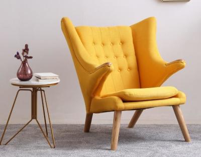 China New design furniture fabric Hans Wegner teddy bear chair Soft comfortable lounge chair for sale