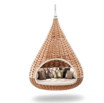 China High quality Outdoor Garden Hanging swing egg chair patio PE Rattan wicker sofa Furniture for sale
