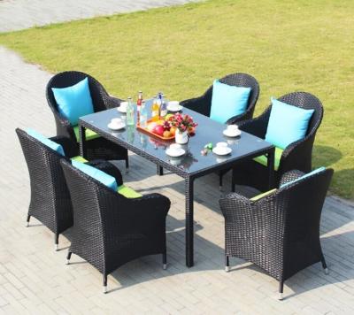 China Poly Rattan chairs Hotel Aluminium Outdoor Garden Patio chair and table for sale