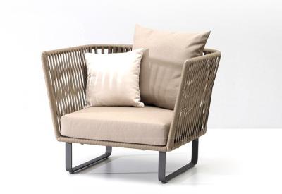 China Hot Sales Aluminium PE Rattan chairs Leisure Outdoor Garden patio Sofa sets furniture for sale