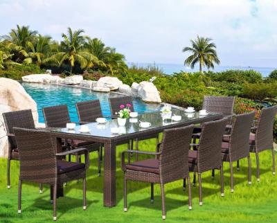 China Modern Poly Rattan Aluminium Outdoor Garden wicker chair patio Backyard table and chairs sets for sale