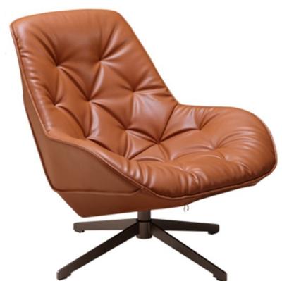China Industrial Modern Design Genuine Leather Leisure Chesterfields Single Seater Chair for sale