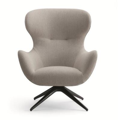 China Designer Classic Furniture Fiberglass Lounge Chair Cloth Rotating Mad Joker Armchair for sale