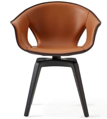 China Designer dining chair living room fiberglass swivel Ginger Chair for sale