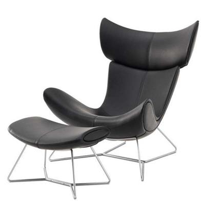 China Wing back boconcept imola chair with ottoman Leisure Lounge chair for sale