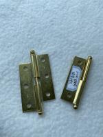 China 50x40mm H Cabinet Hinges Removable Gold Color Brass Color Ball Tip for sale