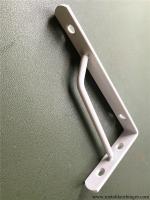 China Wall Bracket  Corner brackets white type Glass Angle Steel Brackets 3.0mm Heavy Duty for sale