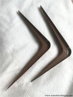 China Manufacturer Wholesale  90 Degree Brown  Steel Metal L Angle Mounting Bracket Corner Bracket for sale