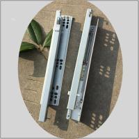 China Galvanized  full extension single extension undermount  mental soft closing  drawer silde for cabinet furniture fitting for sale