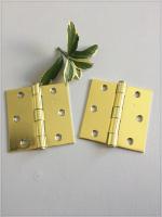 China Square Polished Painting Metal Hinges 4 Inch Size Anti Rust For House Gate for sale