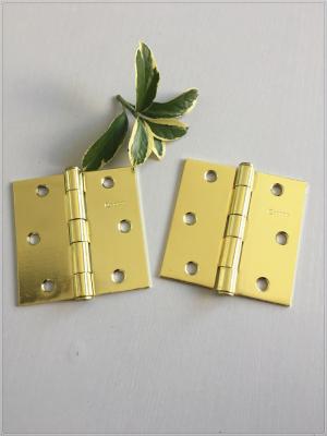 China Square Polished Painting Metal Hinges 4 Inch Size Anti Rust For House Gate for sale