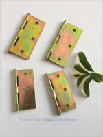 China Zinc Plated Heavy Duty Door Hinges Wooden Packing Yellow Color 6 Pair for sale