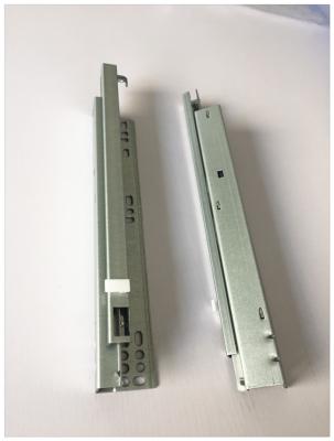 China 1.4mm Thickness Undermount Soft Close Drawer Slides European Style For Washing Room for sale