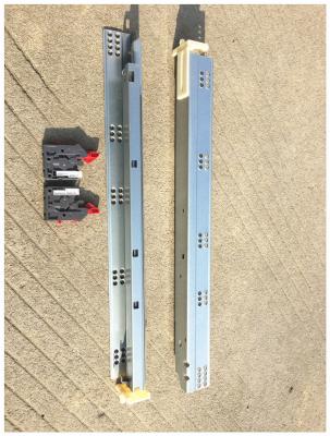 China Heavy Duty Undermount Soft Close Drawer Slides Single Extension Galvanized for sale
